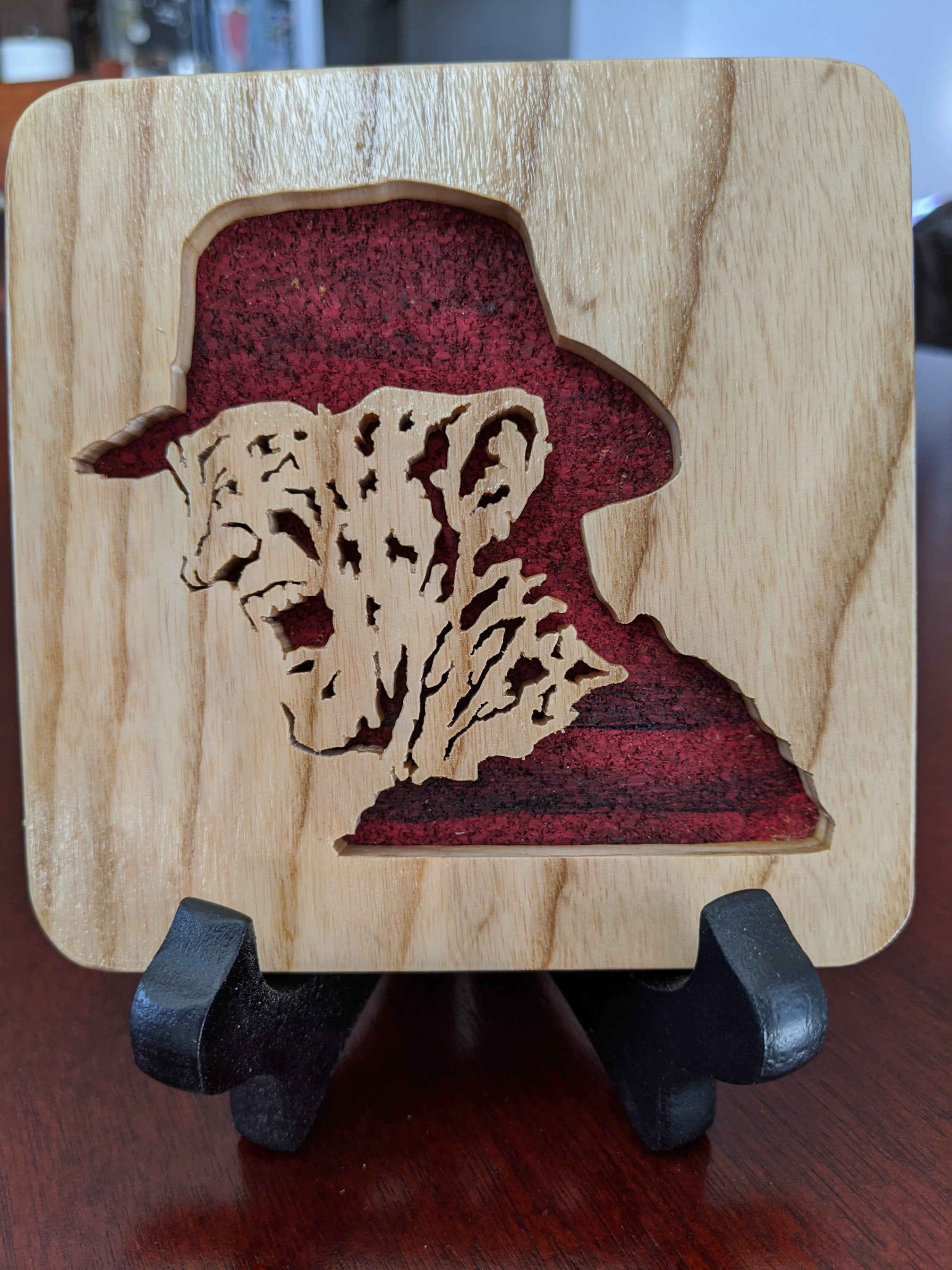 Freddy Krueger Hand Cut Wood Deskoration | Century Artisans