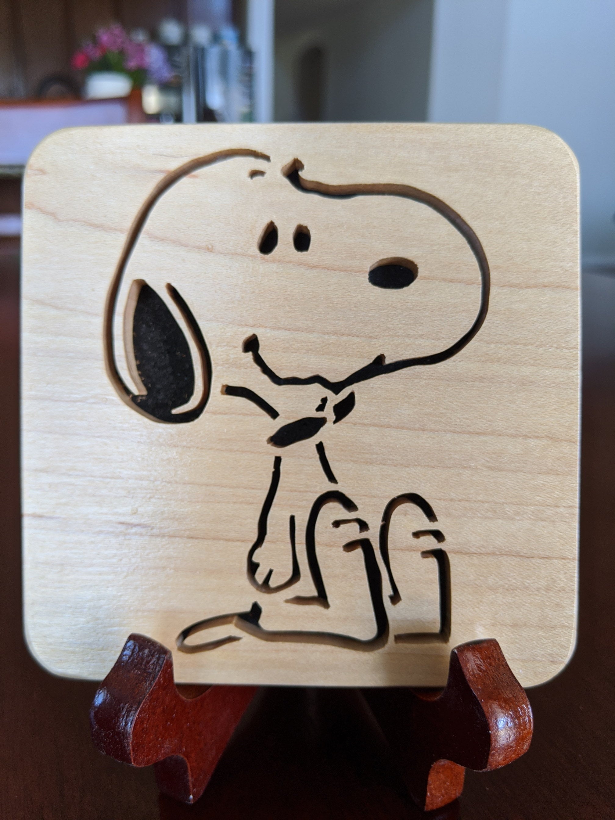 Snoopy! Hand Cut Wooden Deskoration | Century Artisans
