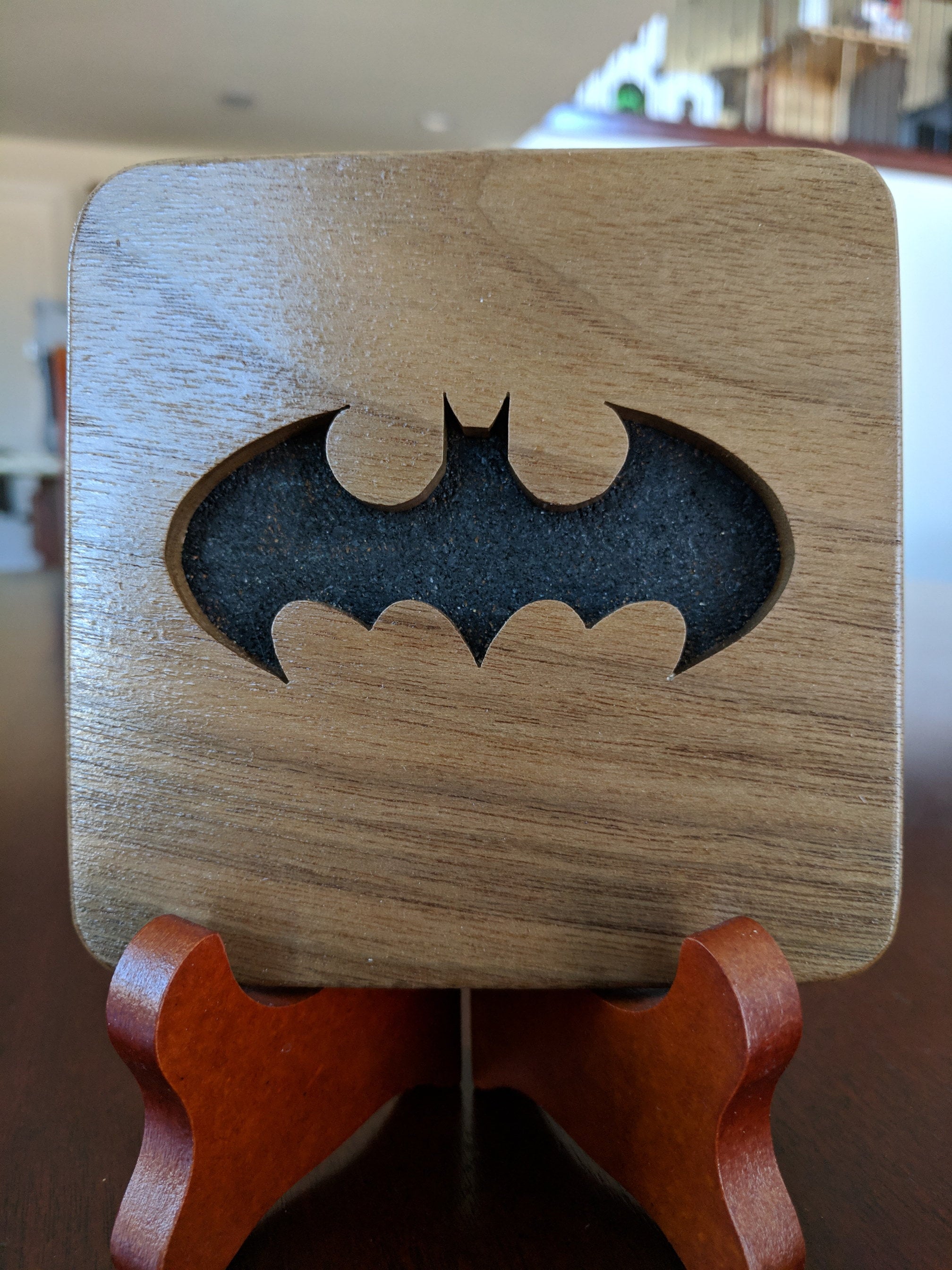 Batman Tim Burton/Michael Keaton Hand Cut Wooden Deskoration | Century ...