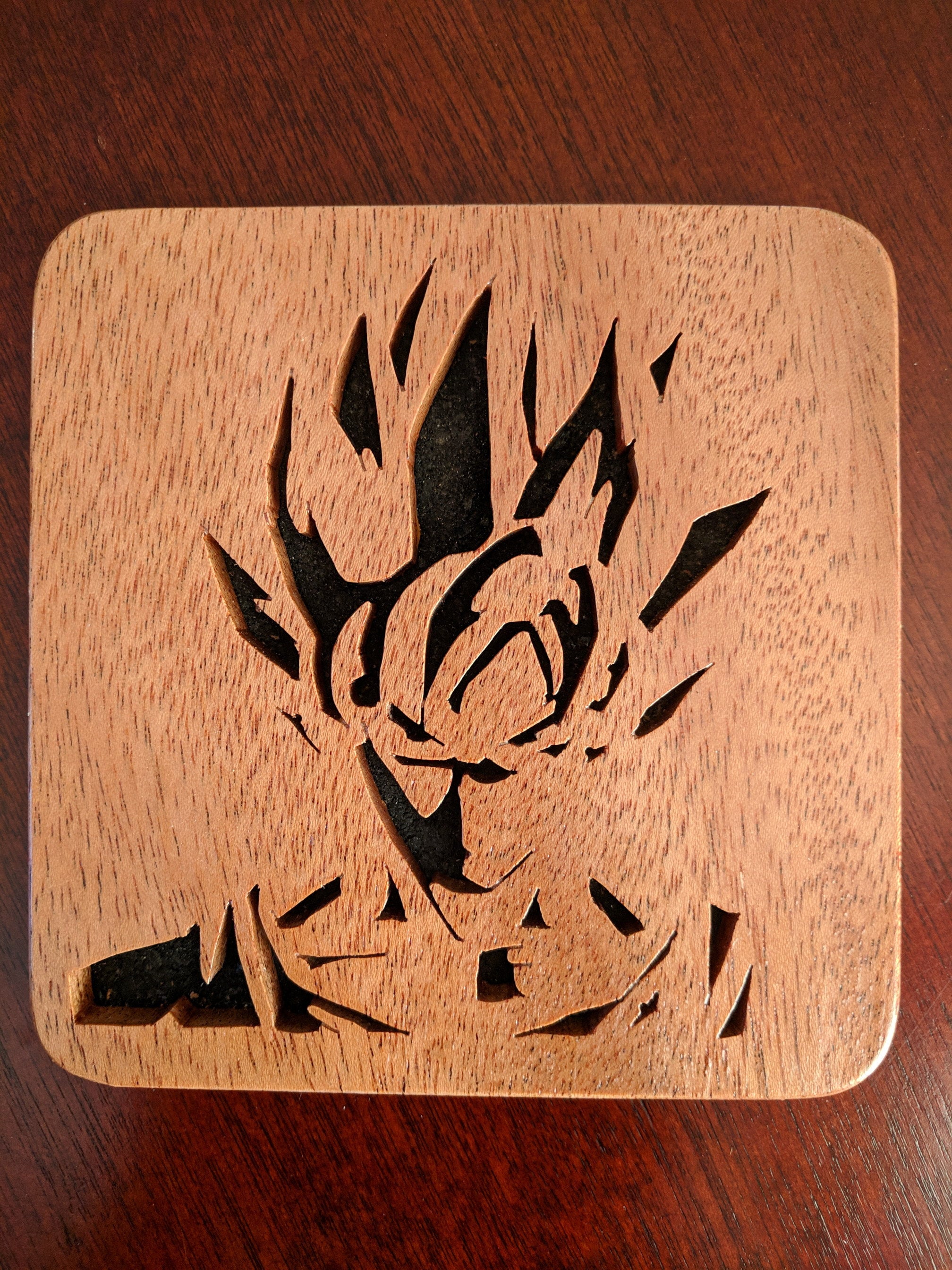 DragonBall Goku Hand Cut Wooden Deskoration | Century Artisans