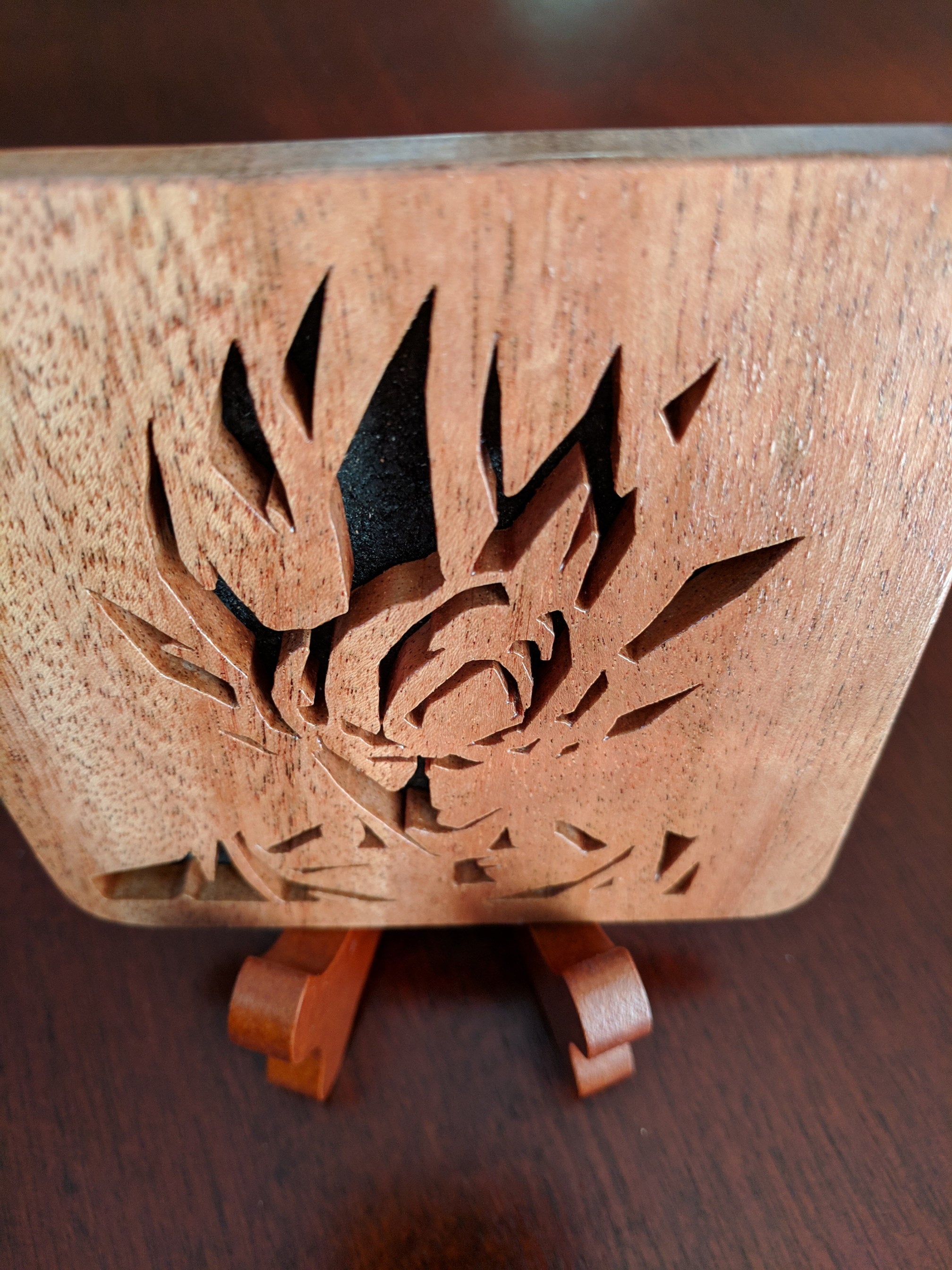 DragonBall Goku Hand Cut Wooden Deskoration | Century Artisans