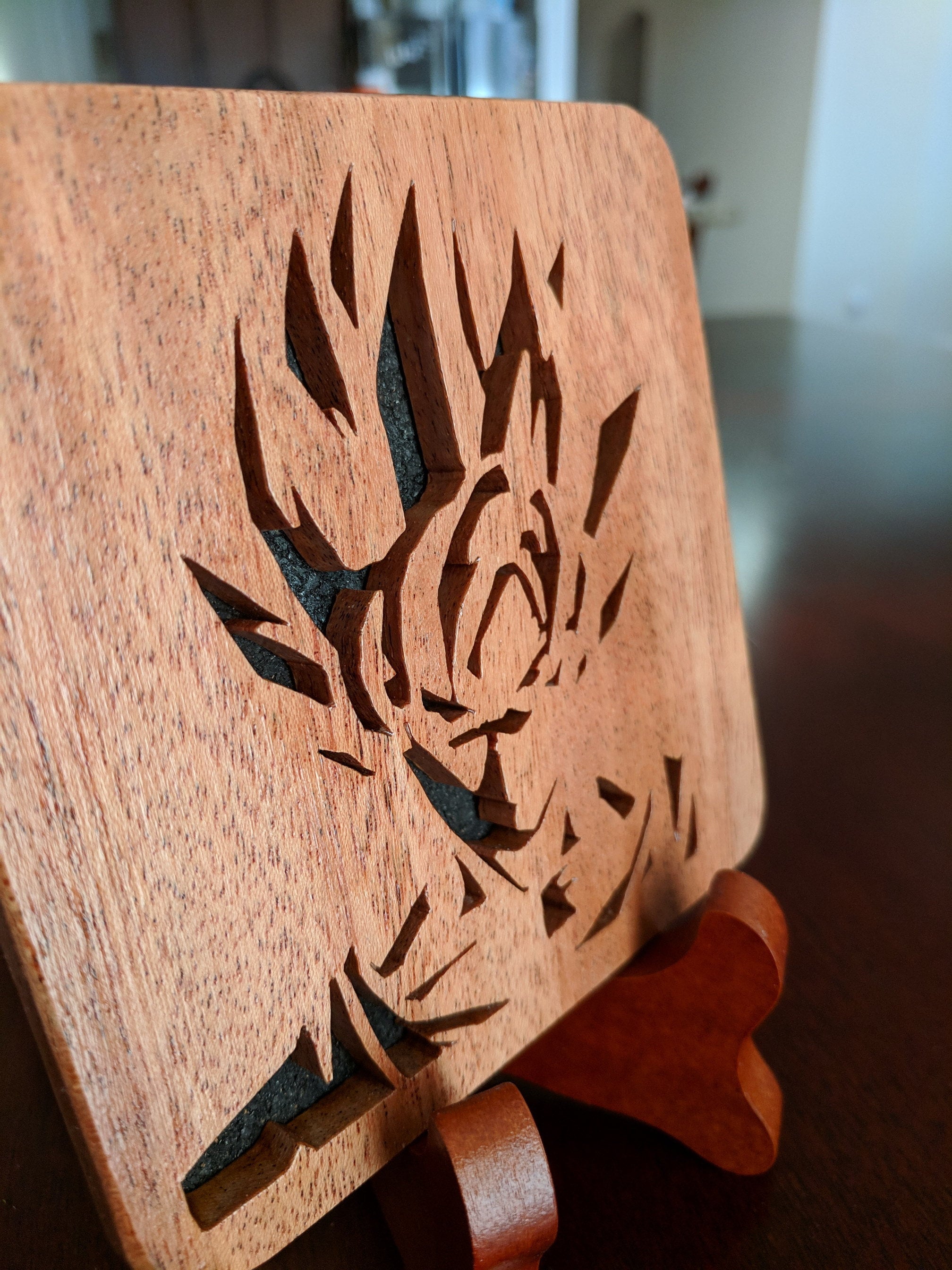 DragonBall Goku Hand Cut Wooden Deskoration | Century Artisans